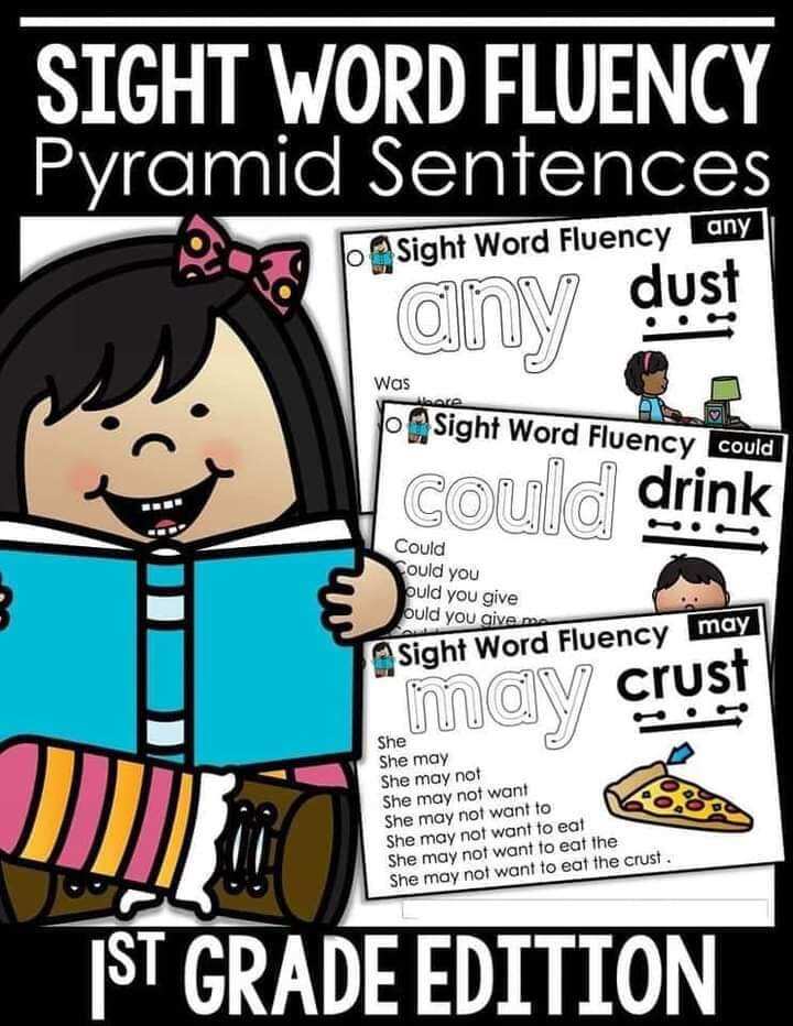Sight Word Fluency Pyramid Sentences (46 pages) free bookbind | Lazada PH