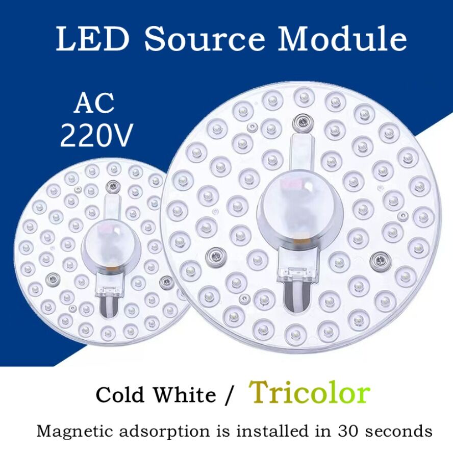 White/Tricolor Dimming AC220V LED Ring PANEL Circle Light 36W 24W 18W ...