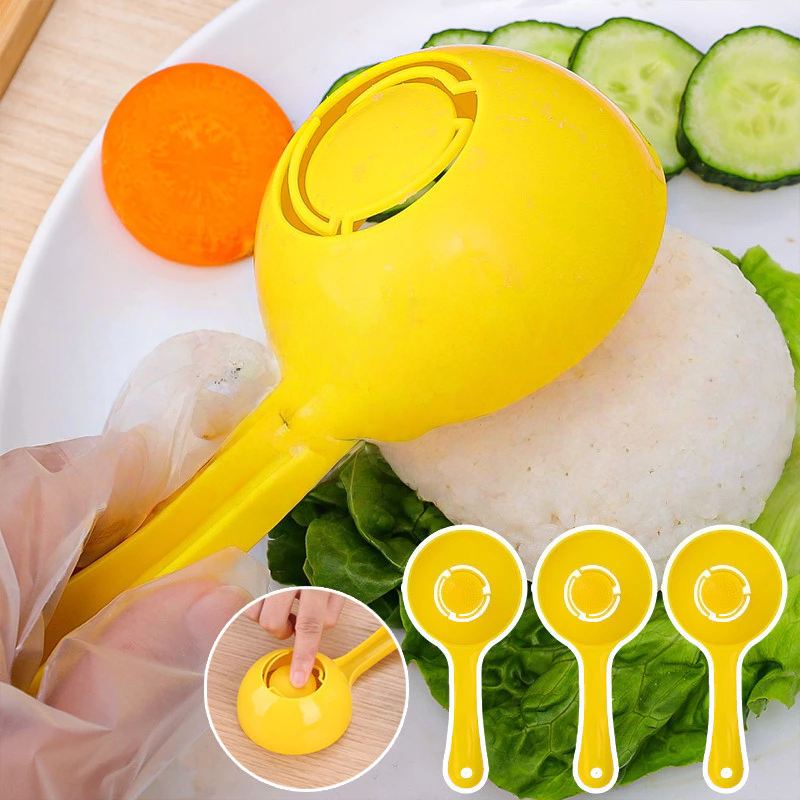 Rice Ball Mold Plastic Half Round Shaped Spoons Half Circle Rice ...