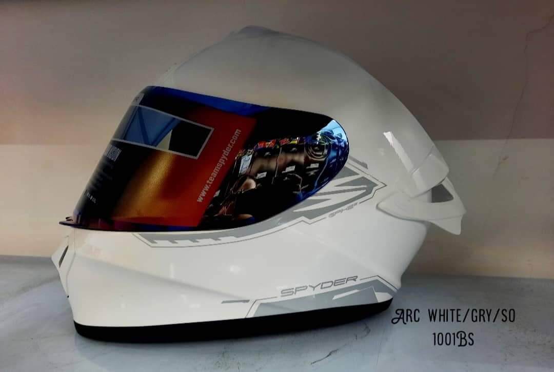 SPYDER Spike 2 v.2 PD Fullface Helmet w/ Free Clear Visor and Spoiler ...
