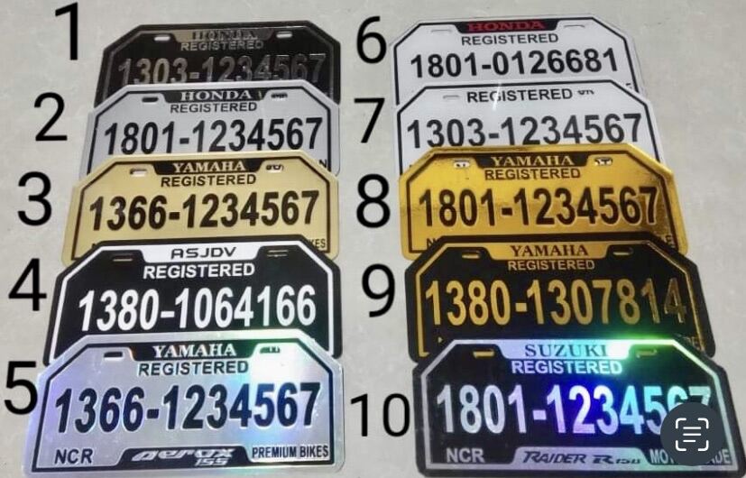 MC and Car Temporary Plate | Lazada PH