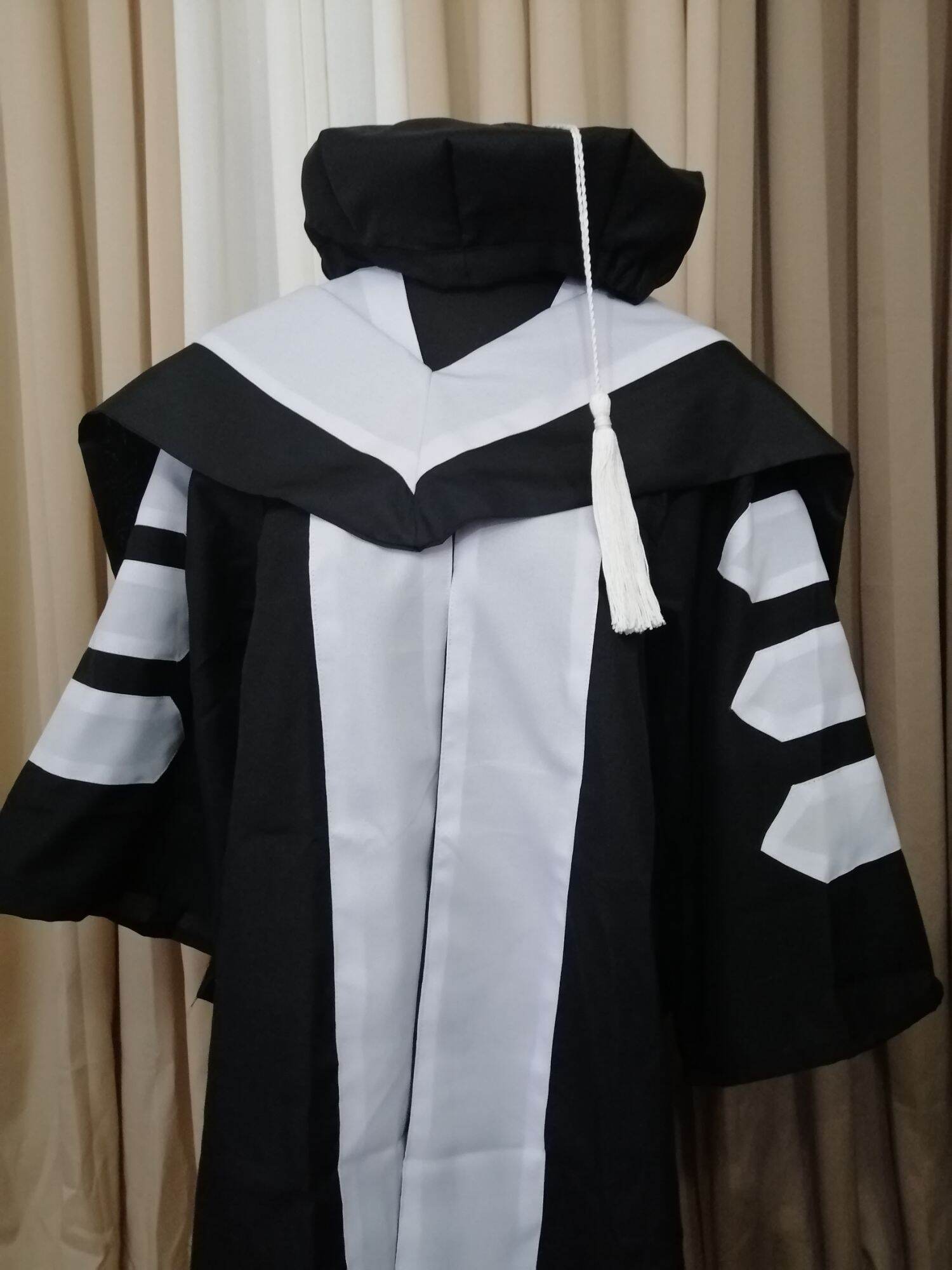 Doctorate academic regalia graduation toga for sale White stripes ...