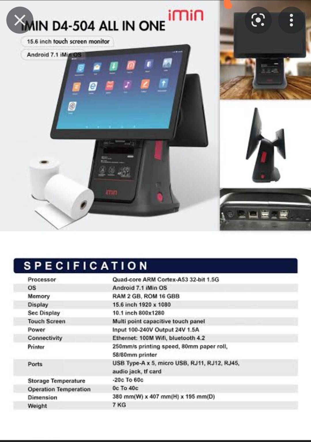 Complete set D4-504 with dual monitor and built in printer | Lazada PH