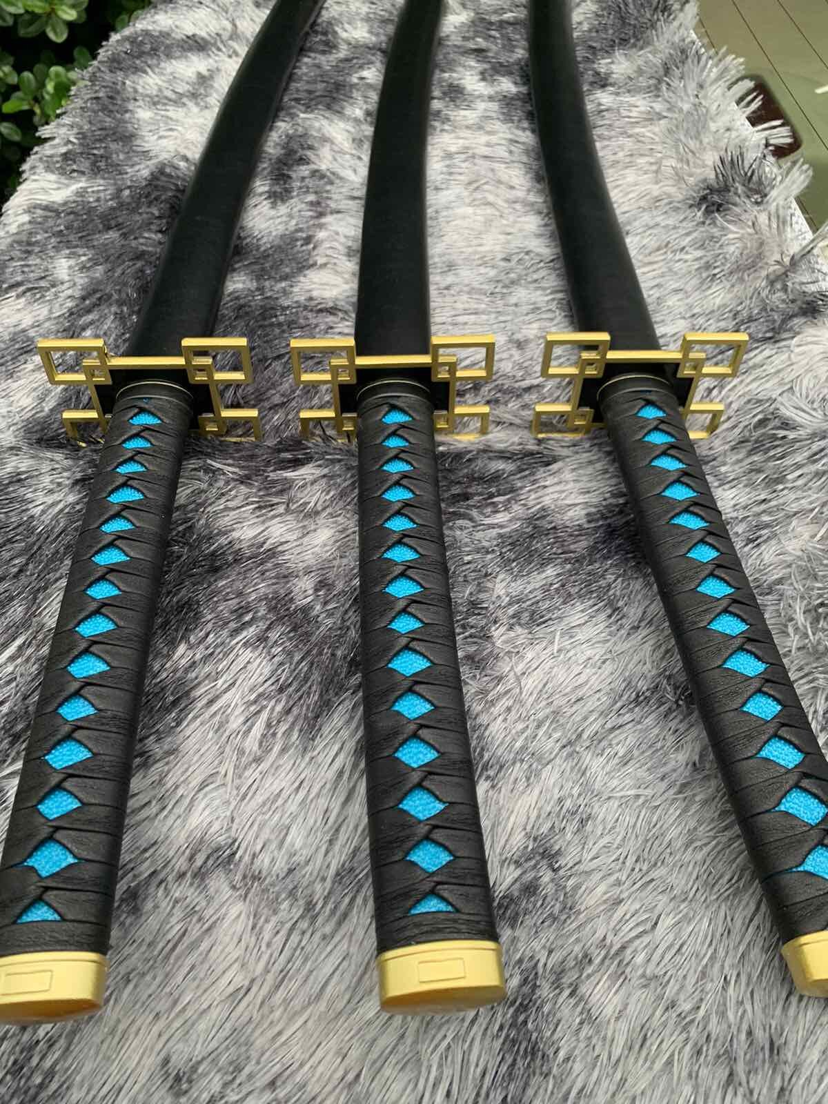 Anime Cosplay Muichiro Tokito Nichirin Blade Life Size Scale Steel ...