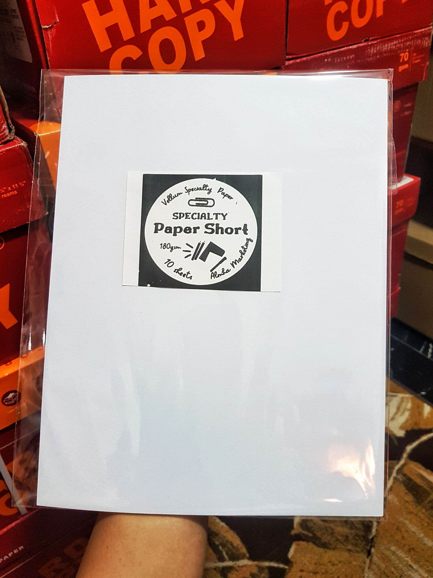 Vellum Specialty Paper Short 180gsm (10sheets) | Lazada PH