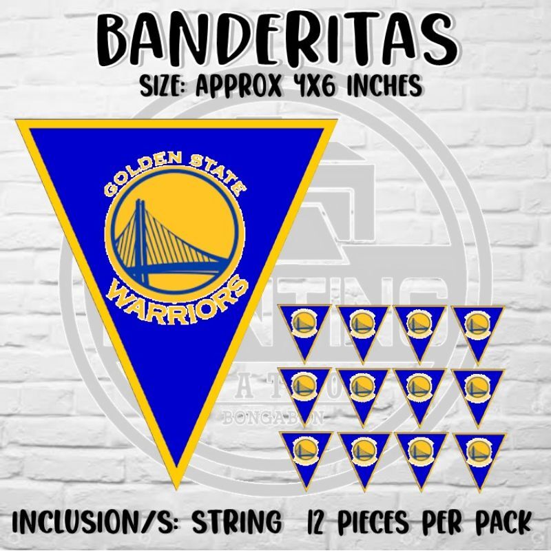 Golden state warriors theme banderitas | Lazada PH