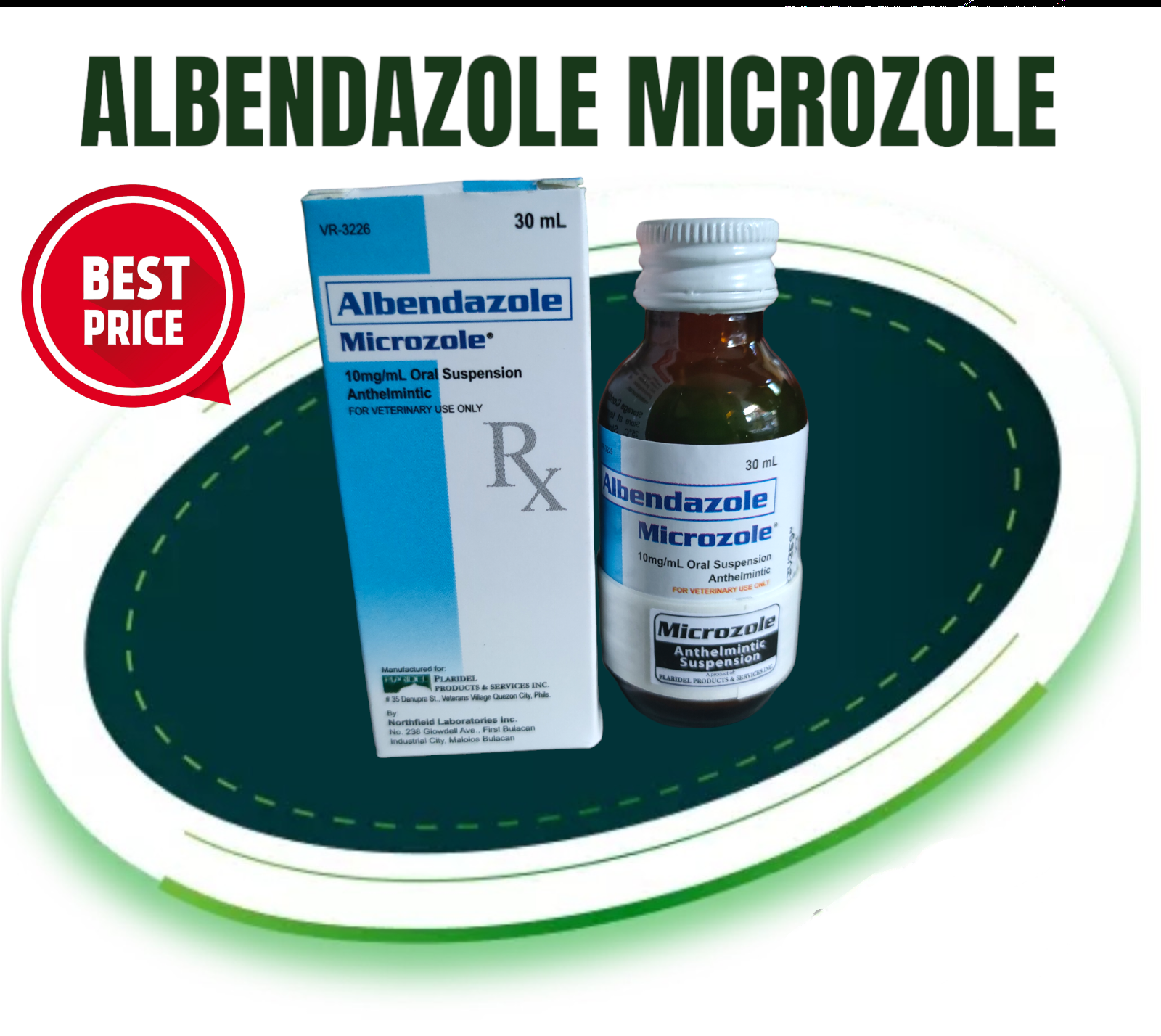 Microzole Dewormer for Dogs & Cats 30ml syrup