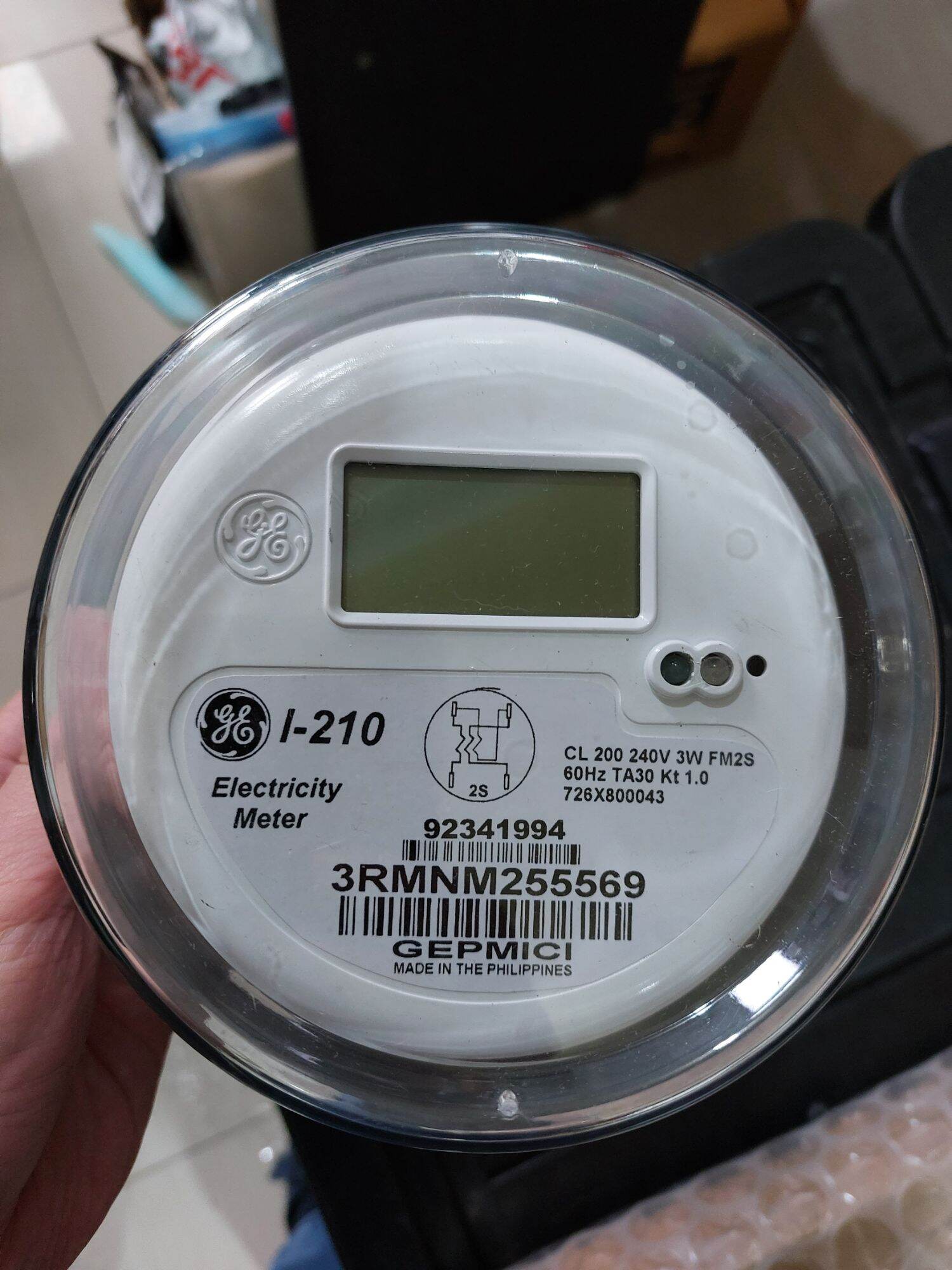 GE Digital Watthour Meter / Metro / Submeter Model I-210 2 Or 3 Wire ...