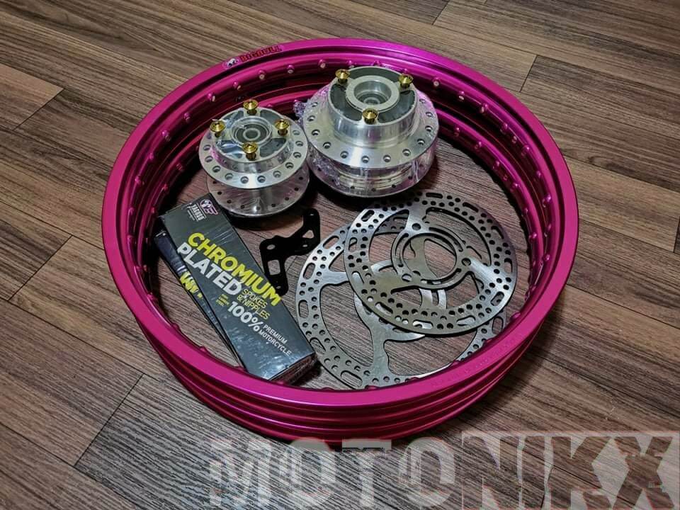 Raider150 F.i. Thai Rim Set (includes Rimset, Spokes, Disc Plates, Hubs ...