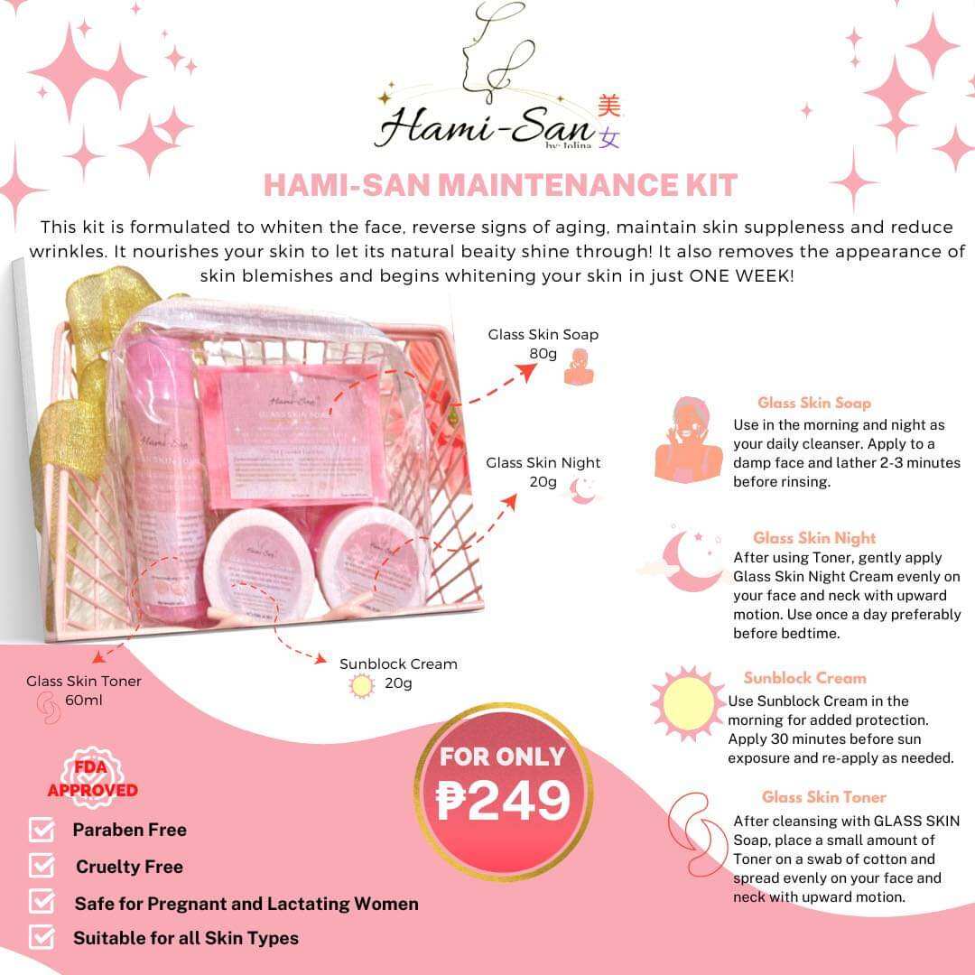 Hamisan glass skin maintenance set | Lazada PH