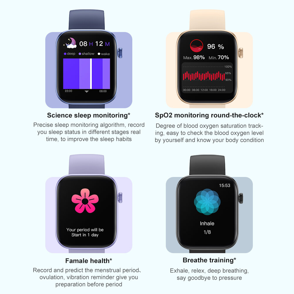 COLMI P71 Voice Calling Smartwatch Men Health Monitoring IP68 ...