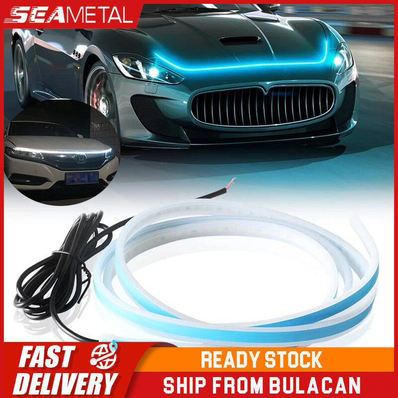 SEAMETAL Car Hood Scan Light Strip 12V LED Engine Hood Ambient Lamp ...