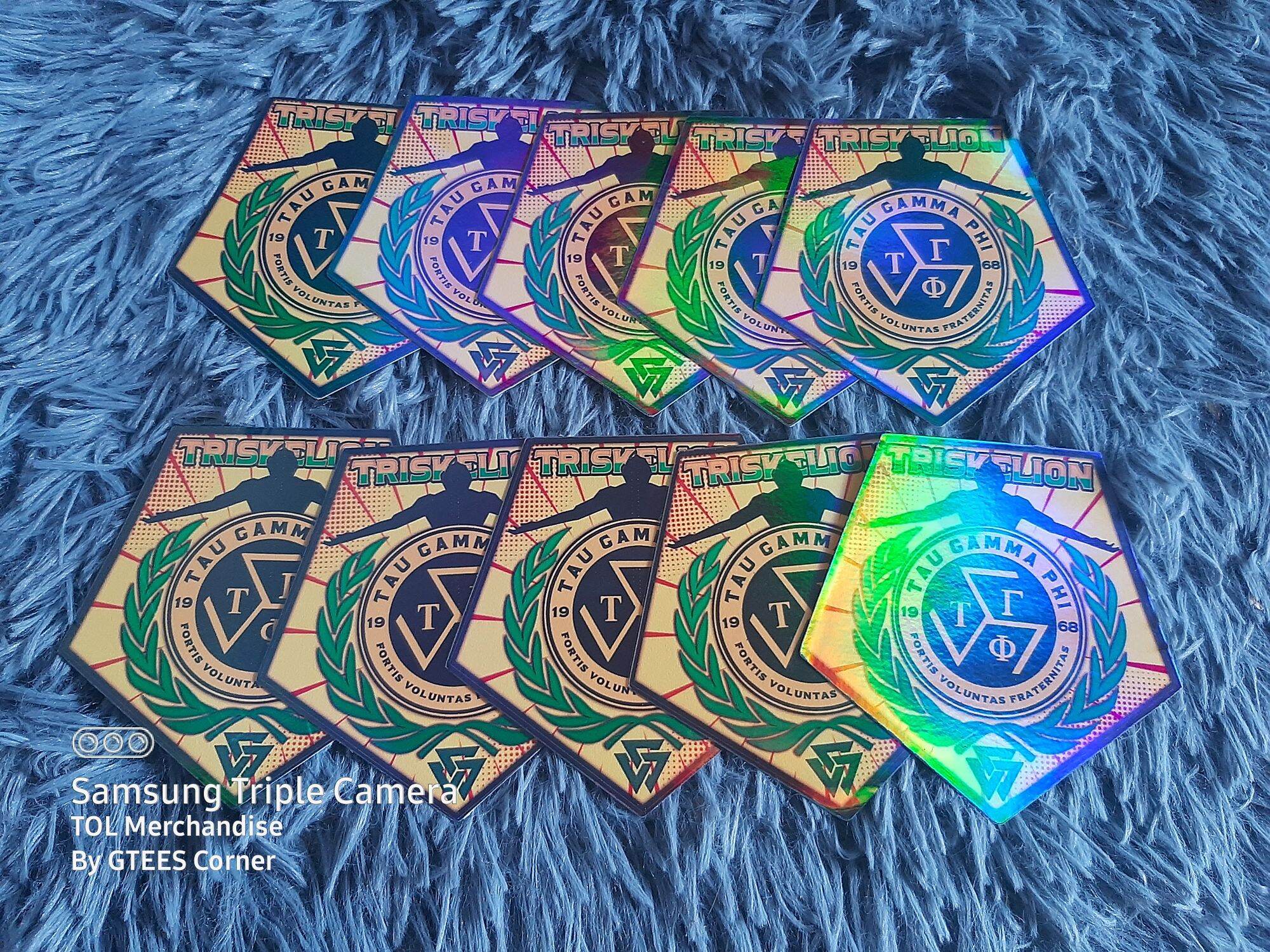 TAU GAMMA PHI TRISKELION STICKER 4×4 INCHES REGULAR HOLOGRAM | Lazada PH