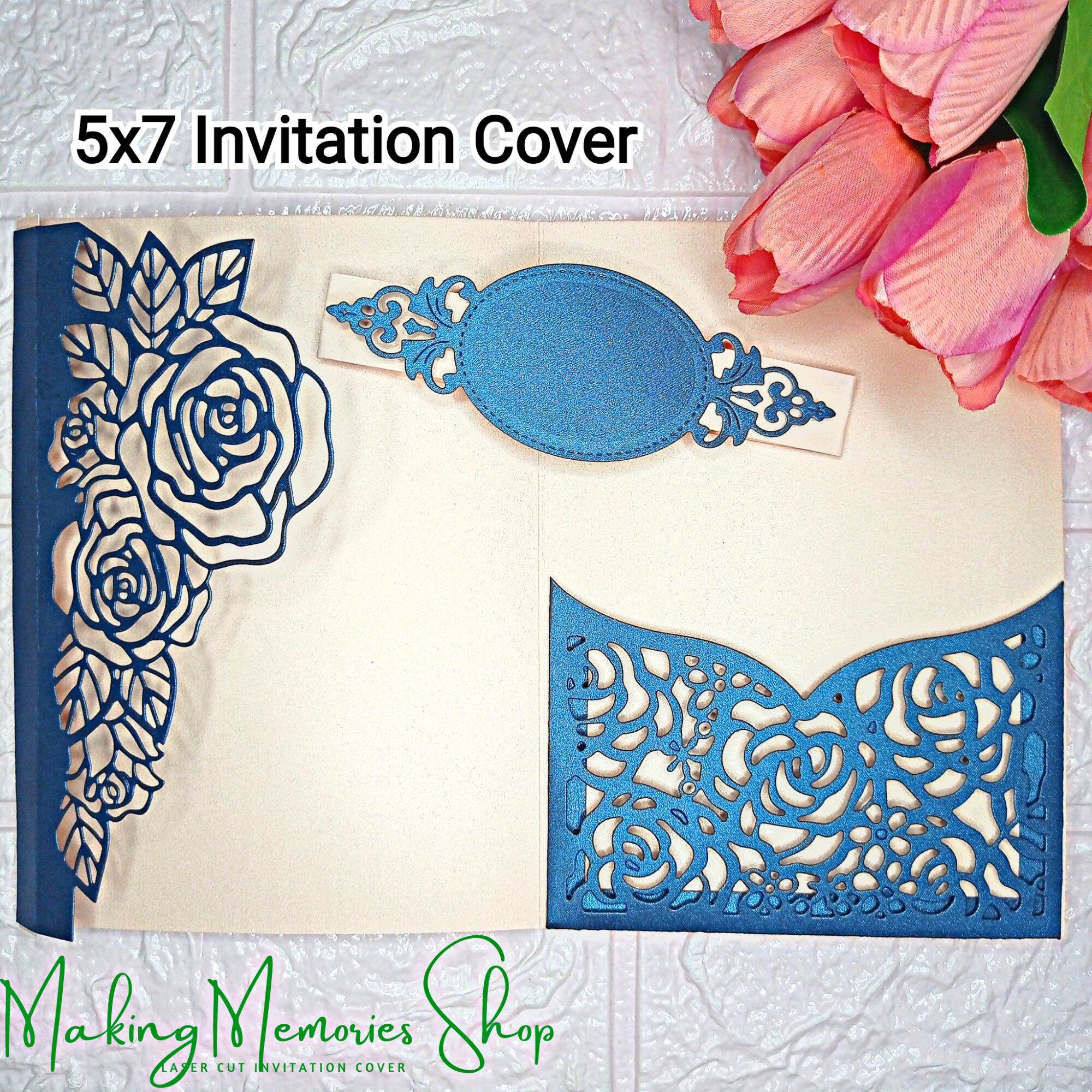 MMS ️ 5x7 inches Trifold Cut Design Invitation for all occasion | Lazada PH