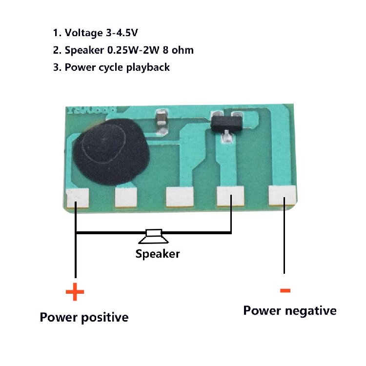 Music IC Chip Christmas Three Music Module Power-on Long Sound Student ...