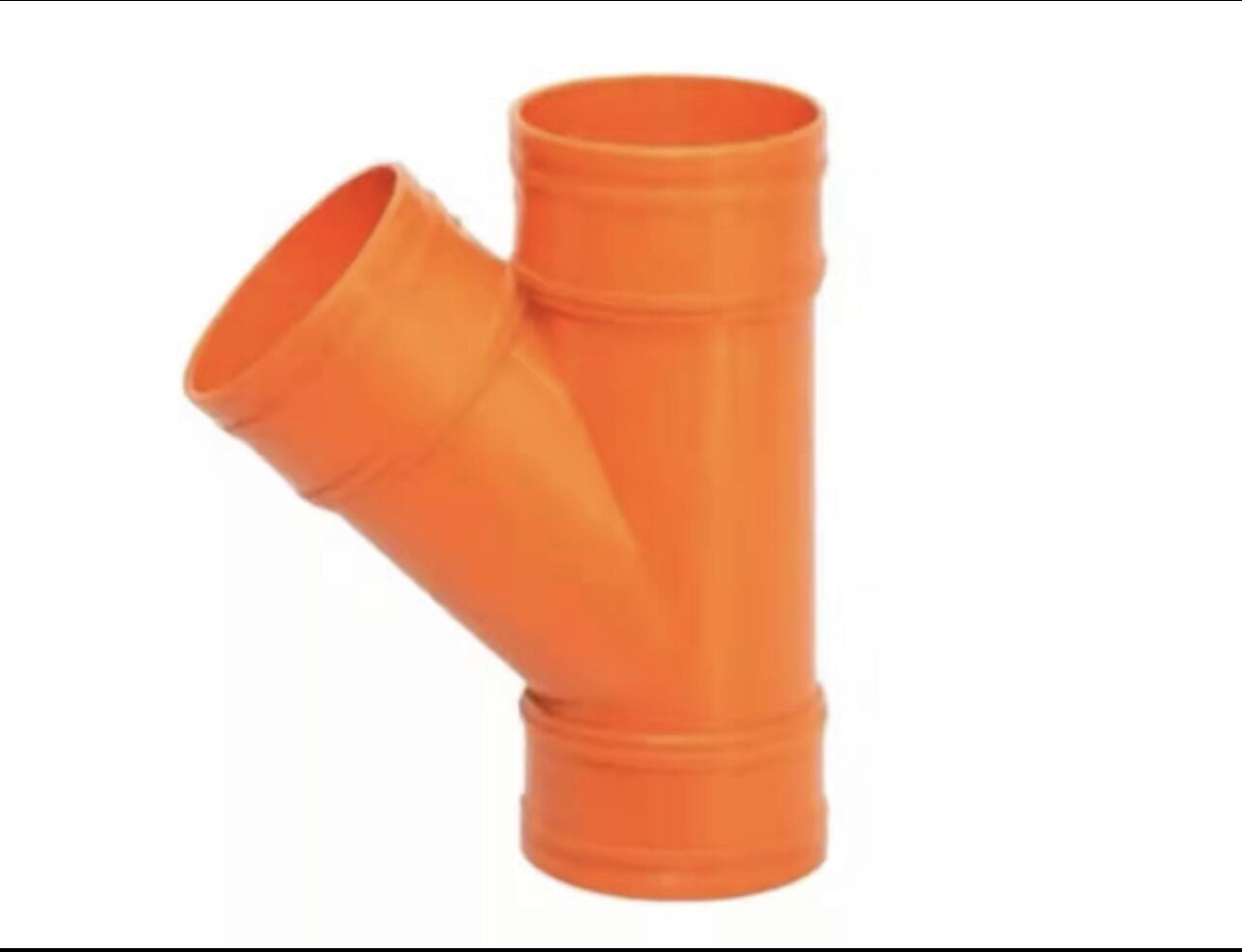 PVC fittings orange wye available 2 2 , 3 3, 4 4, 3 2 , 4 2, 4 3 ...