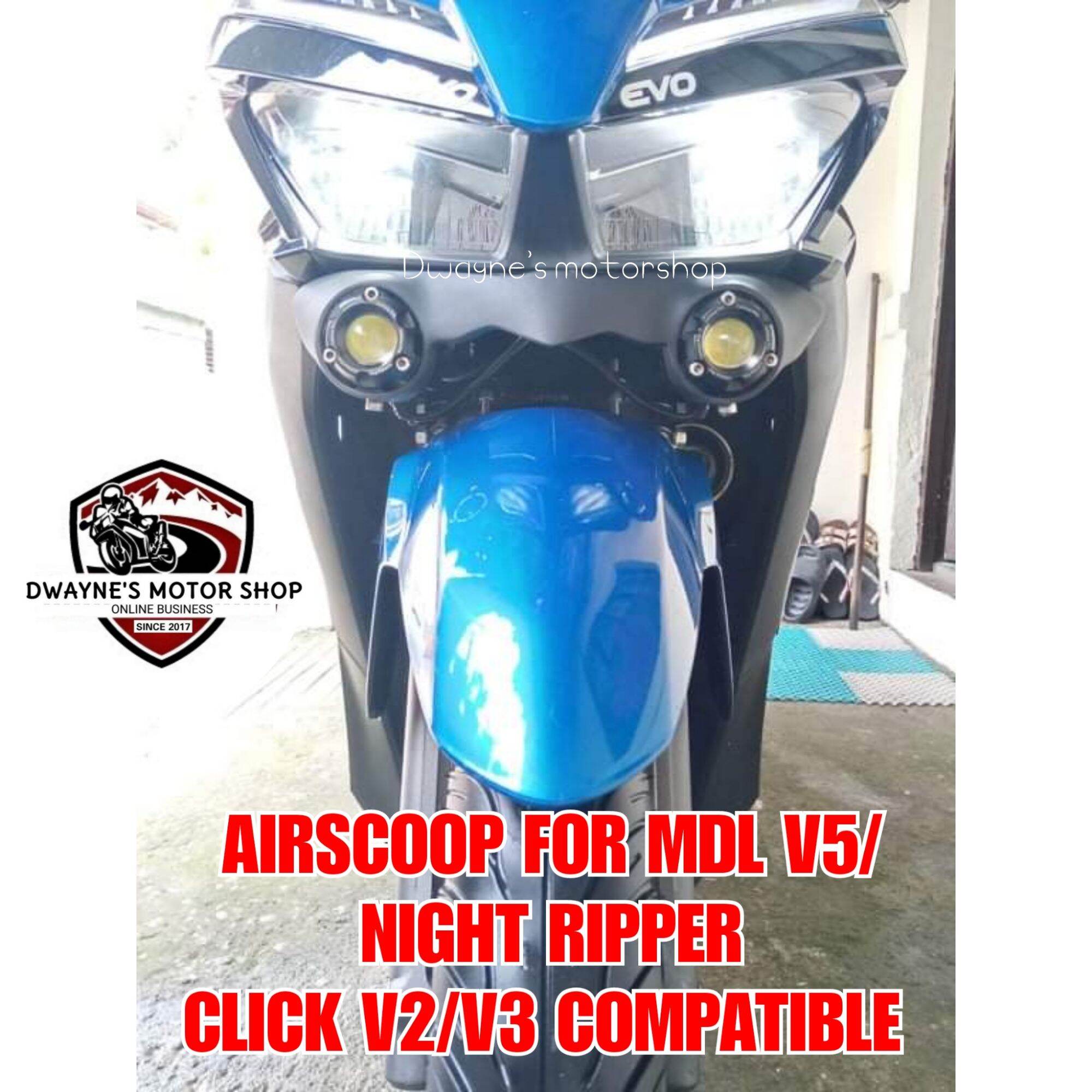HONDA CLICK V2/gamechanger AIRSCOOP FOR MDL V5/NIGHT RIPPER | Lazada PH