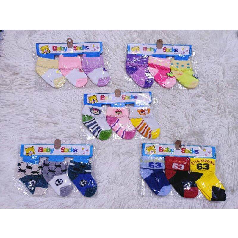 BABY SOCKS | MEDYAS FOR BABY | 3 PAIRS SOCKS | | Lazada PH