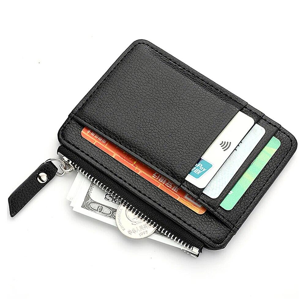 Mini Credit Card Wallet Id Card Holder Men's Small Wallet Thin Sleeve ...