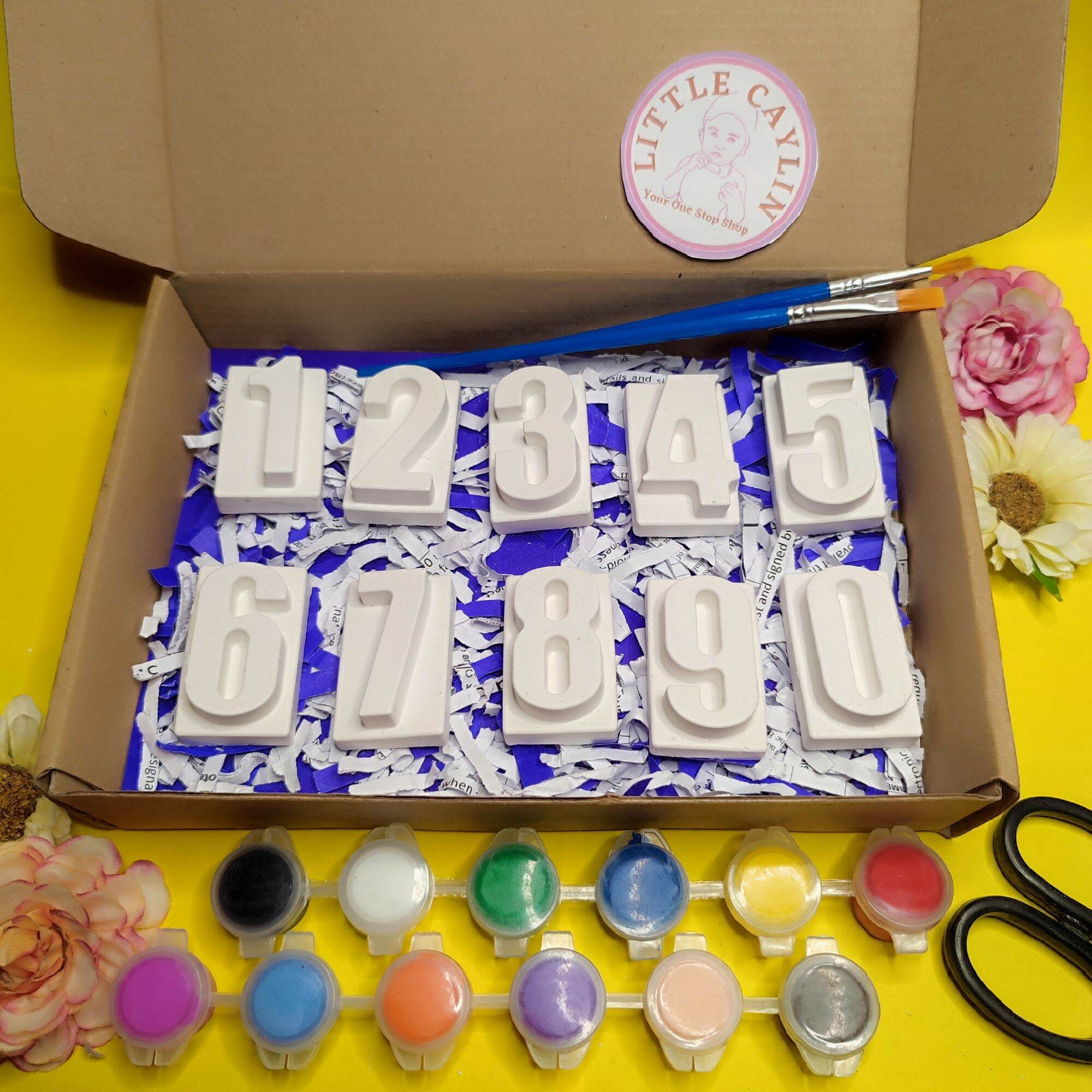 Numbers Plaster Figures Painting Set | Lazada PH