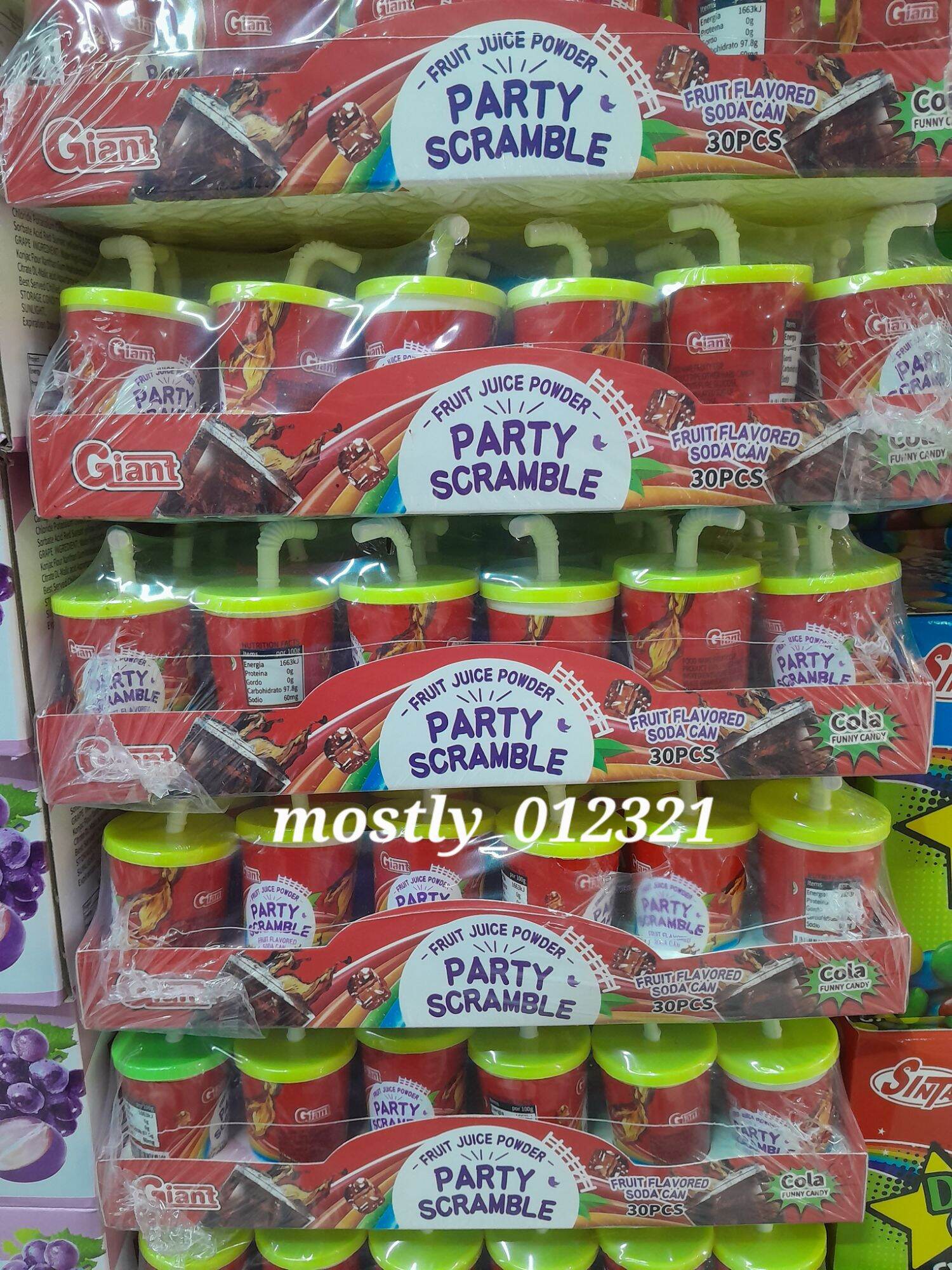 PARTY SCRAMBLE CANDY |FRUIT JUICE POWDER 30'S | Lazada PH