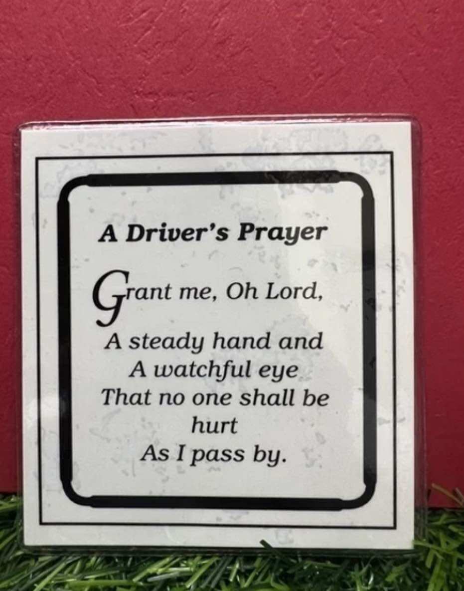A Traveller’s Prayer / A Driver’s Prayer (Laminated) 8 x 8.5 cm | Lazada PH