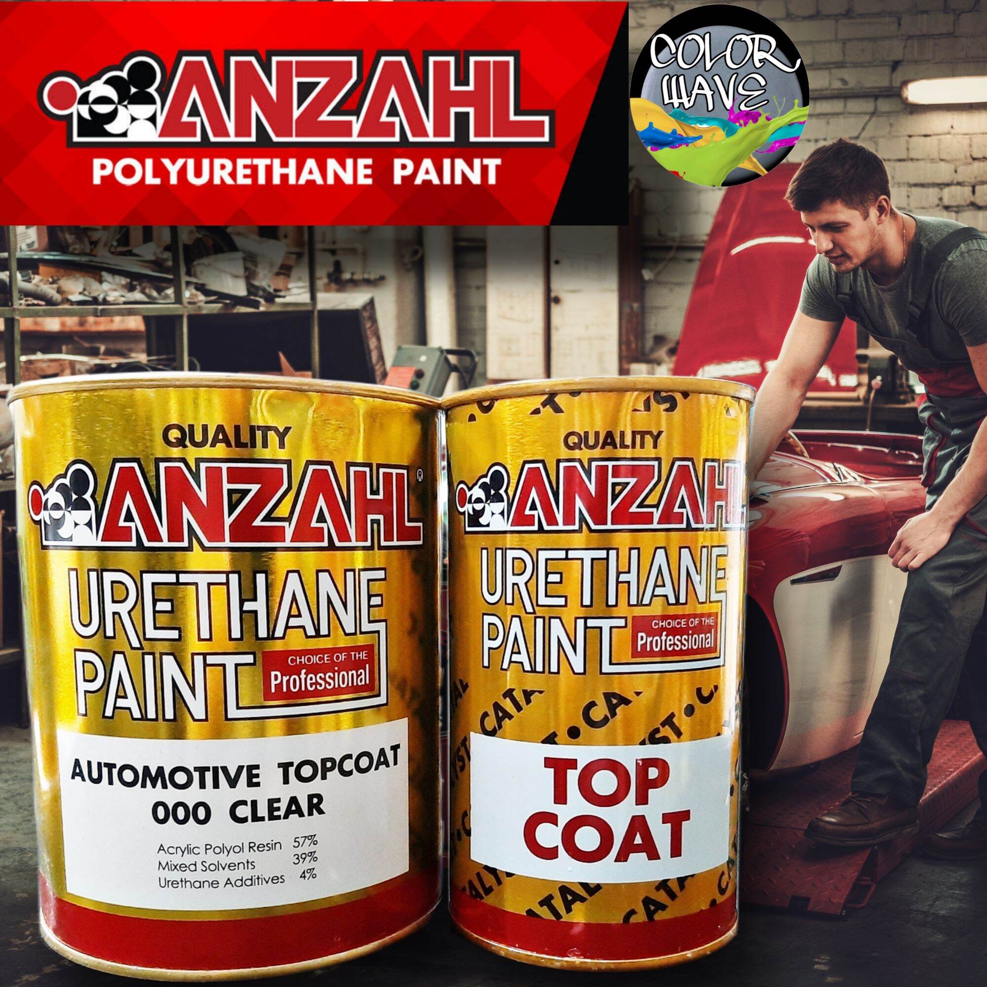 ANZAHL AUTOMOTIVE 100 TOP COAT CLEAR (1liter) | Lazada PH