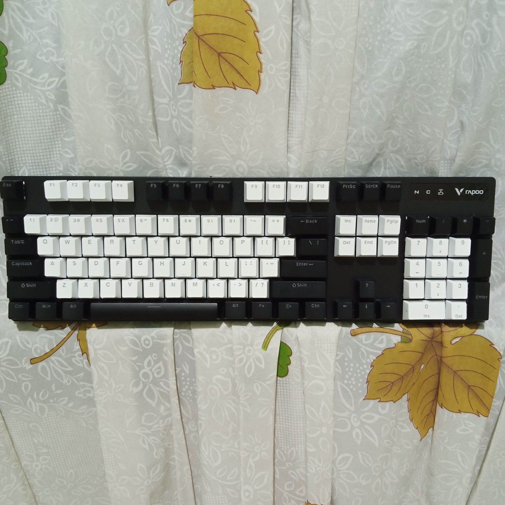 Black and White Backlit KEYCAPS For Mechanical Keyboard ABS Keycaps ...
