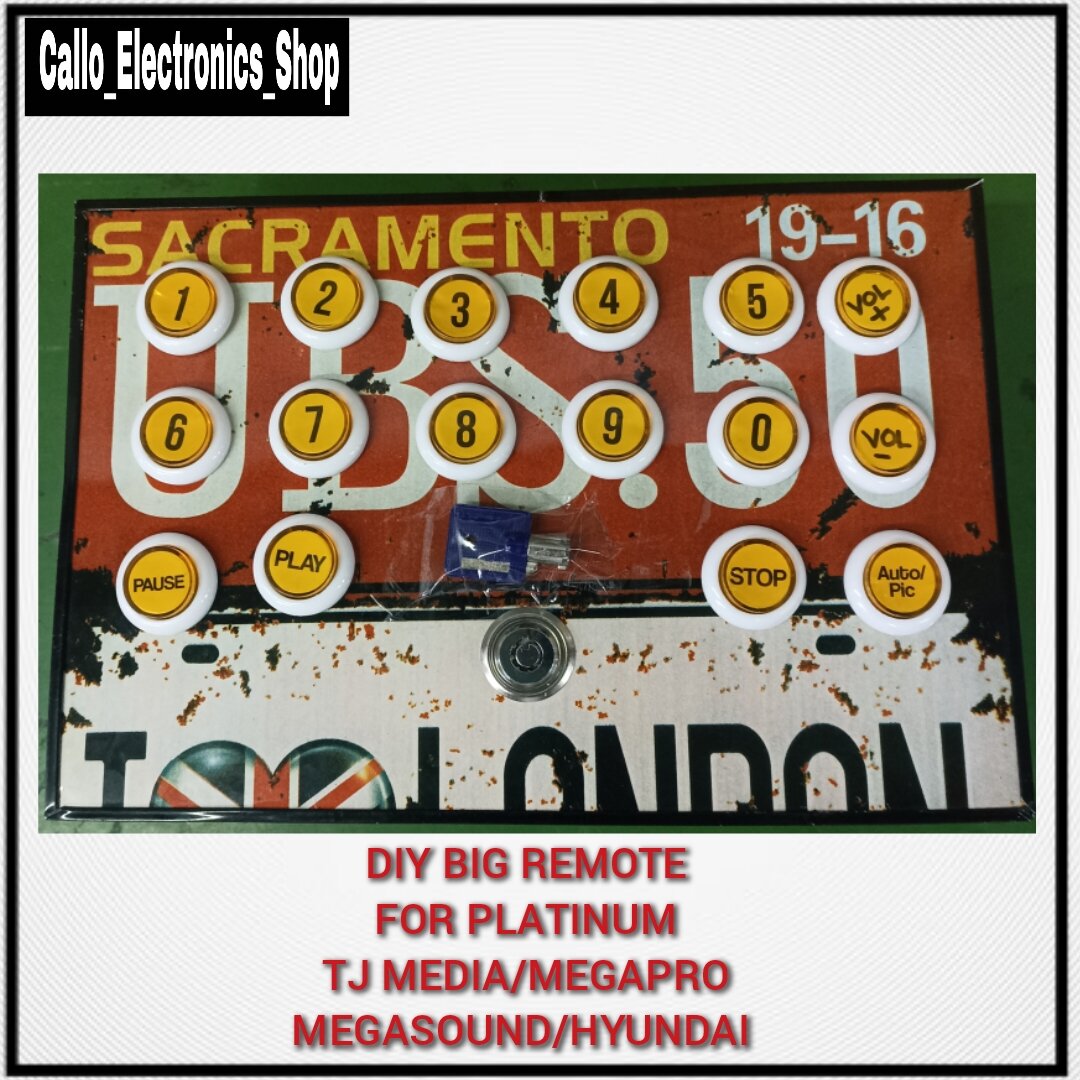 Box Type Remote Assembled For ALL Model Karaoke Player Platinum/Megapro ...