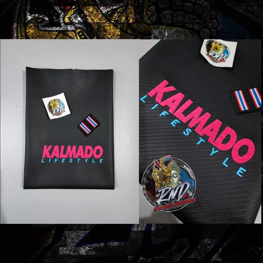 KALMADO dry carbon motor seat cover (embroidered logo) | Lazada PH