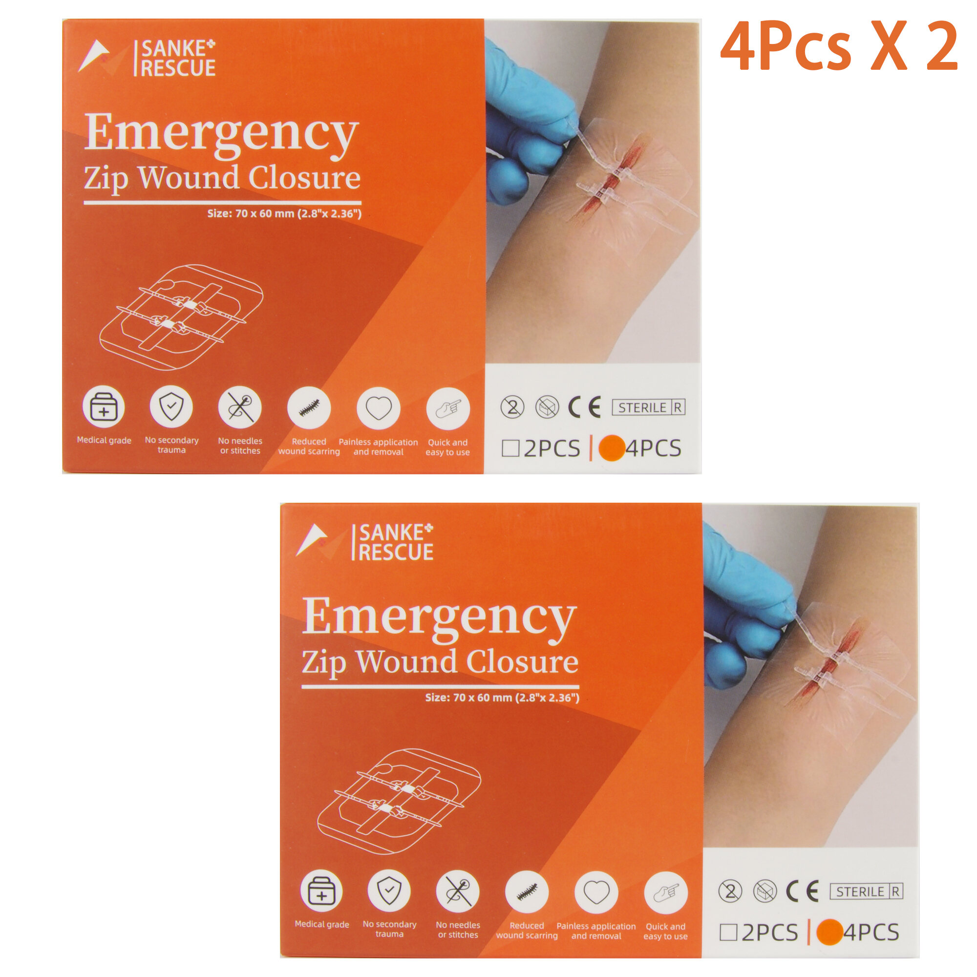 Zipper Painless Wound Closure Device Suture-free Wound Dressing Closure ...