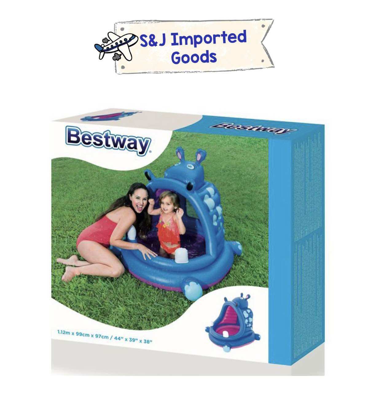 Bestway Covered Hippo Inflated Baby Pool ~ORIGINAL~ | Lazada PH