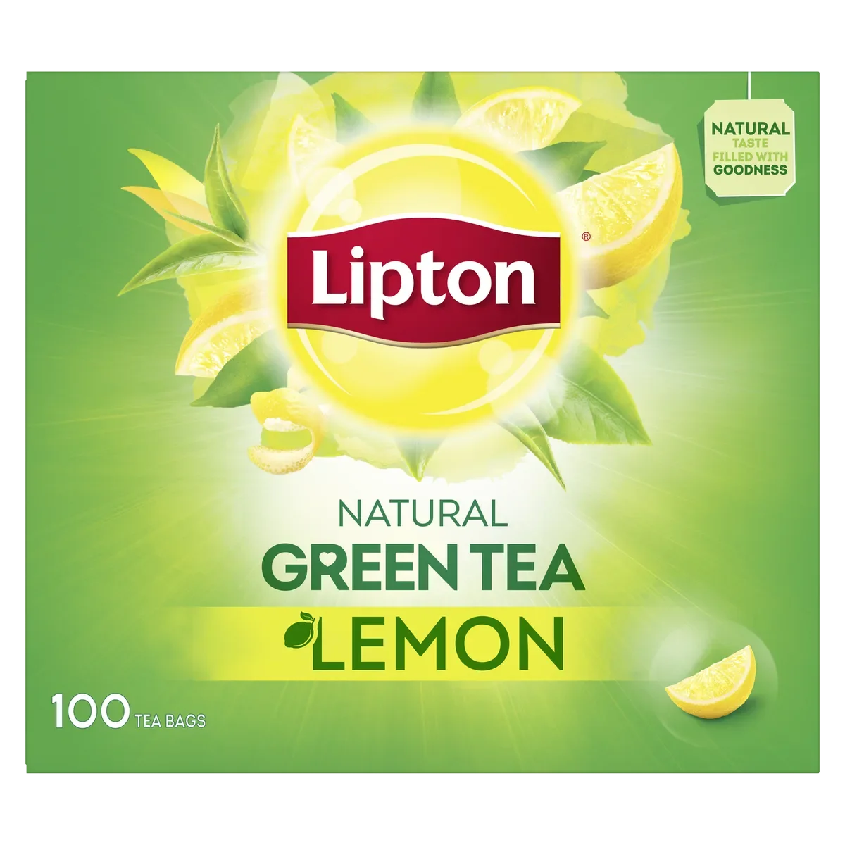 Lipton Green Tea Lively Lemon 100's teabags | Lazada PH