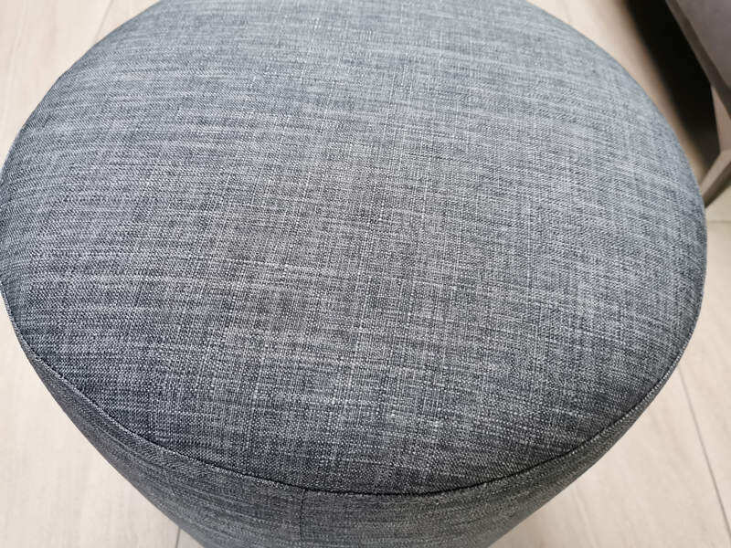 Ottoman round stool chair (fully made of sturdy wood inside) | Lazada PH