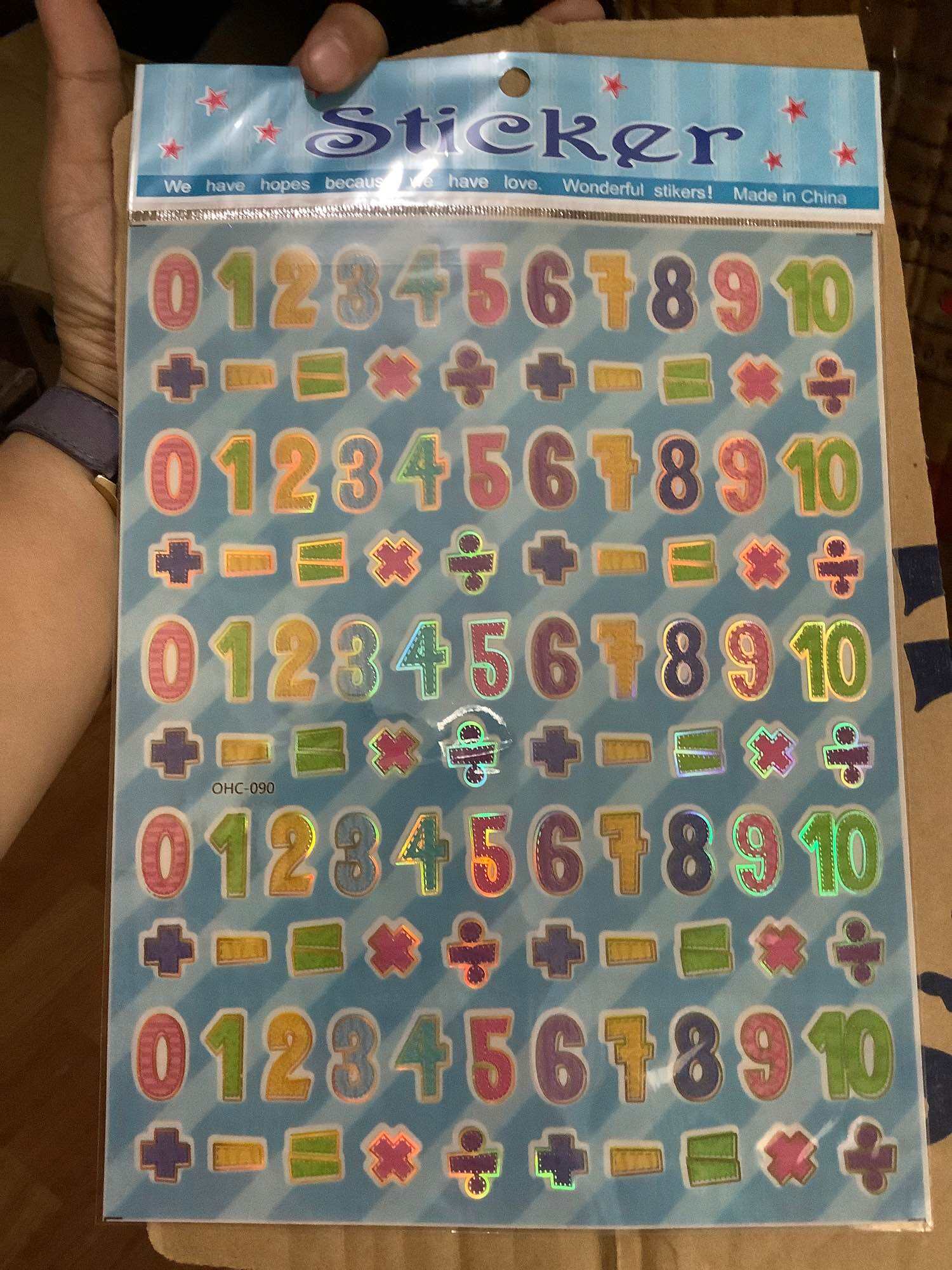 10x8 inches Numbers Laser Stickers for birthday | Lazada PH