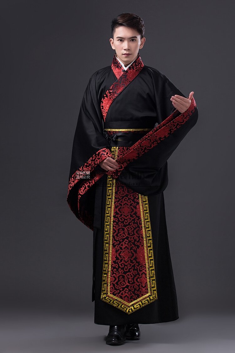 Han Chinese Clothing for Men Ancient Costume Chivalrous Scholar Xiucai ...
