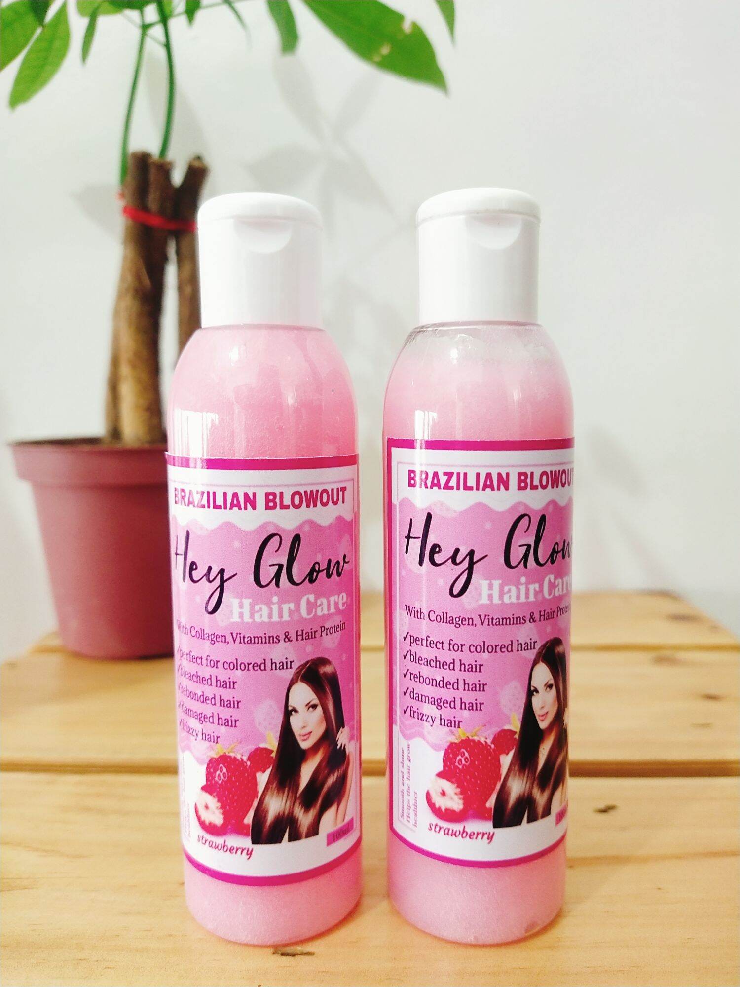 HEY GLOW BRAZILIAN BLOWOUT (BUY 1 TAKE 1) STRAWBERRY | Lazada PH