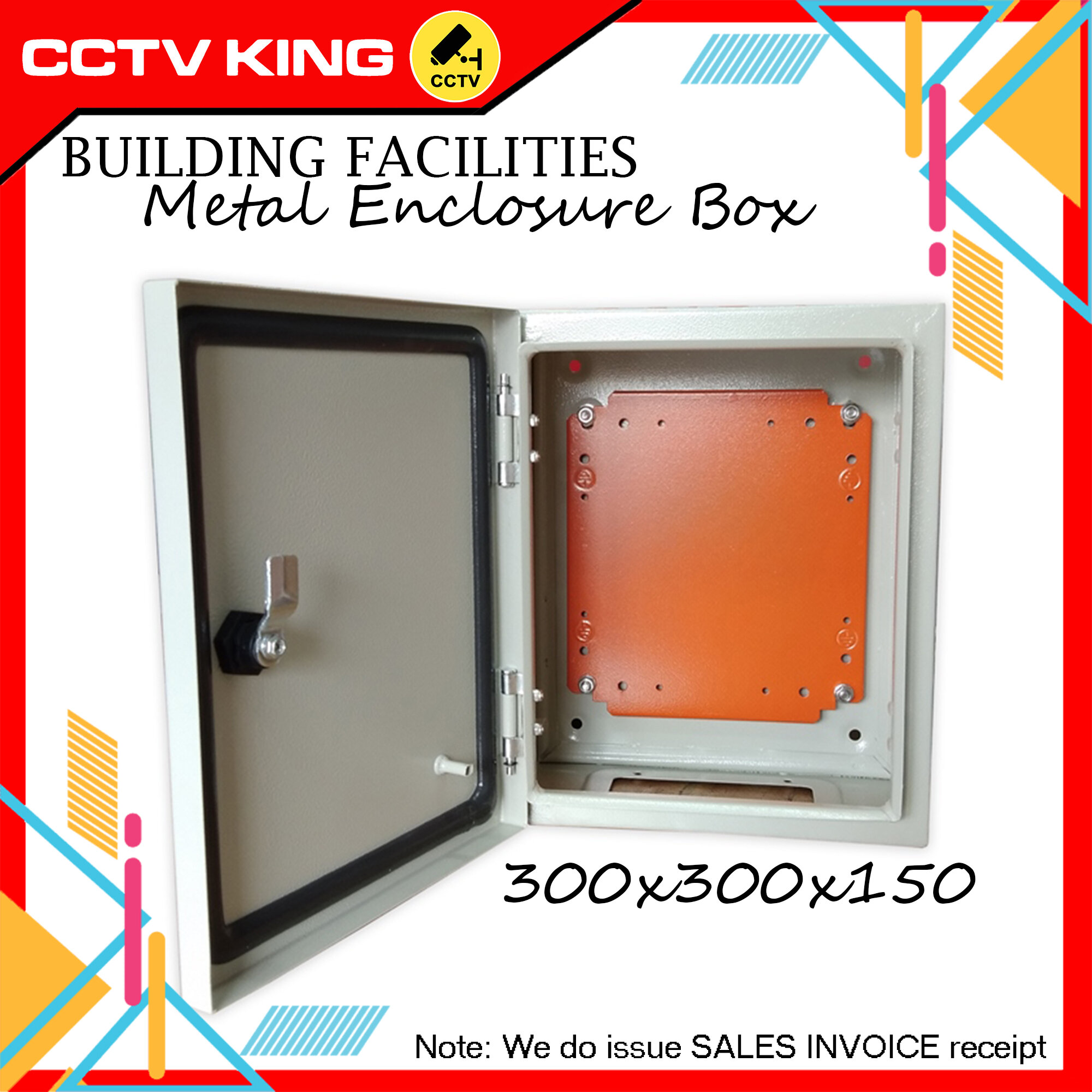 Metal Enclosure Box 300x300x150mm, Metal enclosure panel, Metal case ...