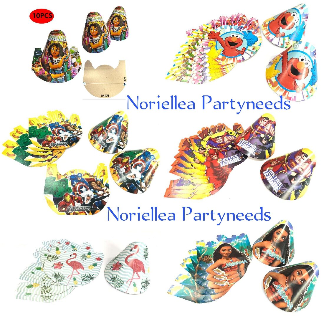 10pcs Just!cè Leagûè Theme Party Hats | Character Party Hats | Lazada PH