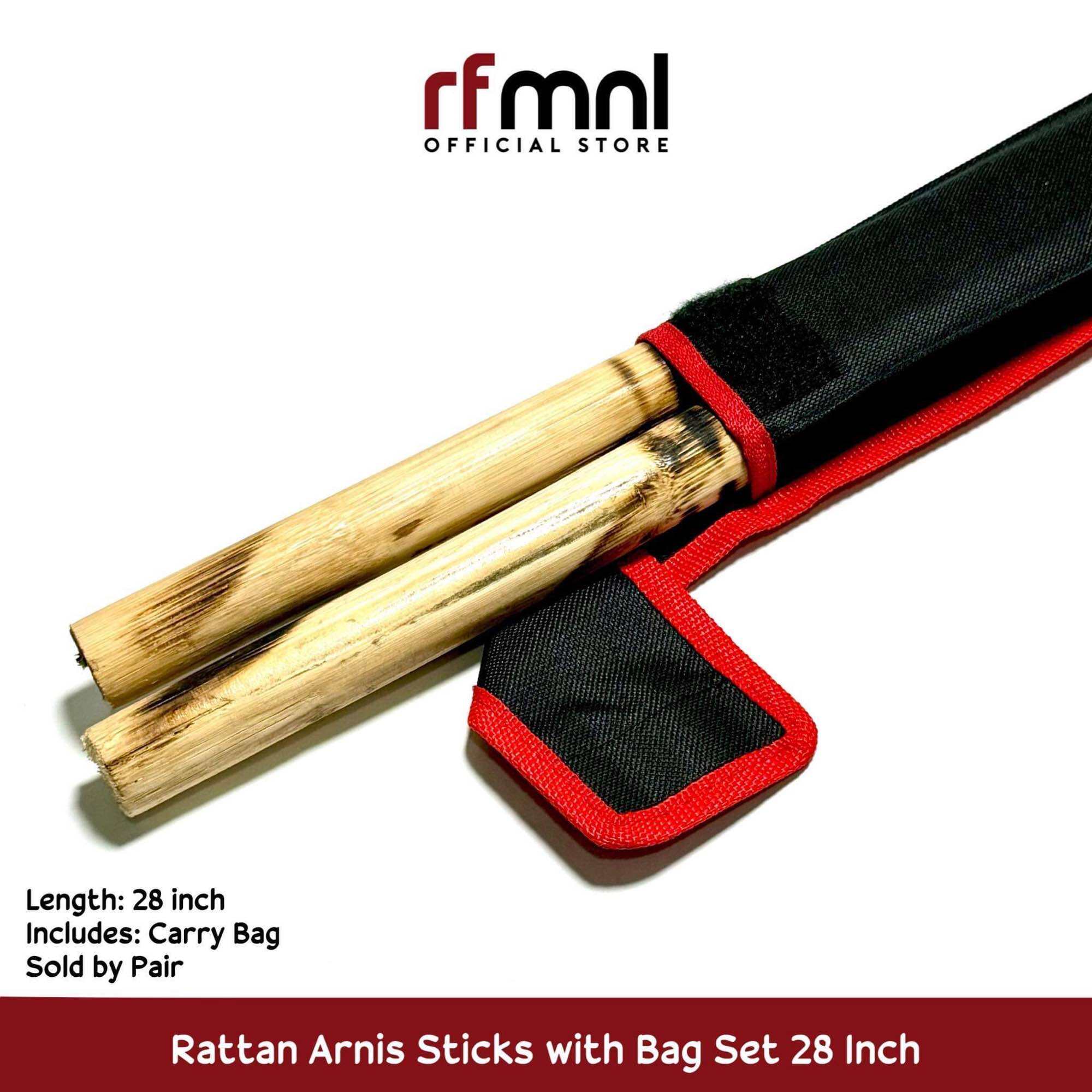 Rattan Arnis Sticks With Bag Set 28inches | Lazada PH
