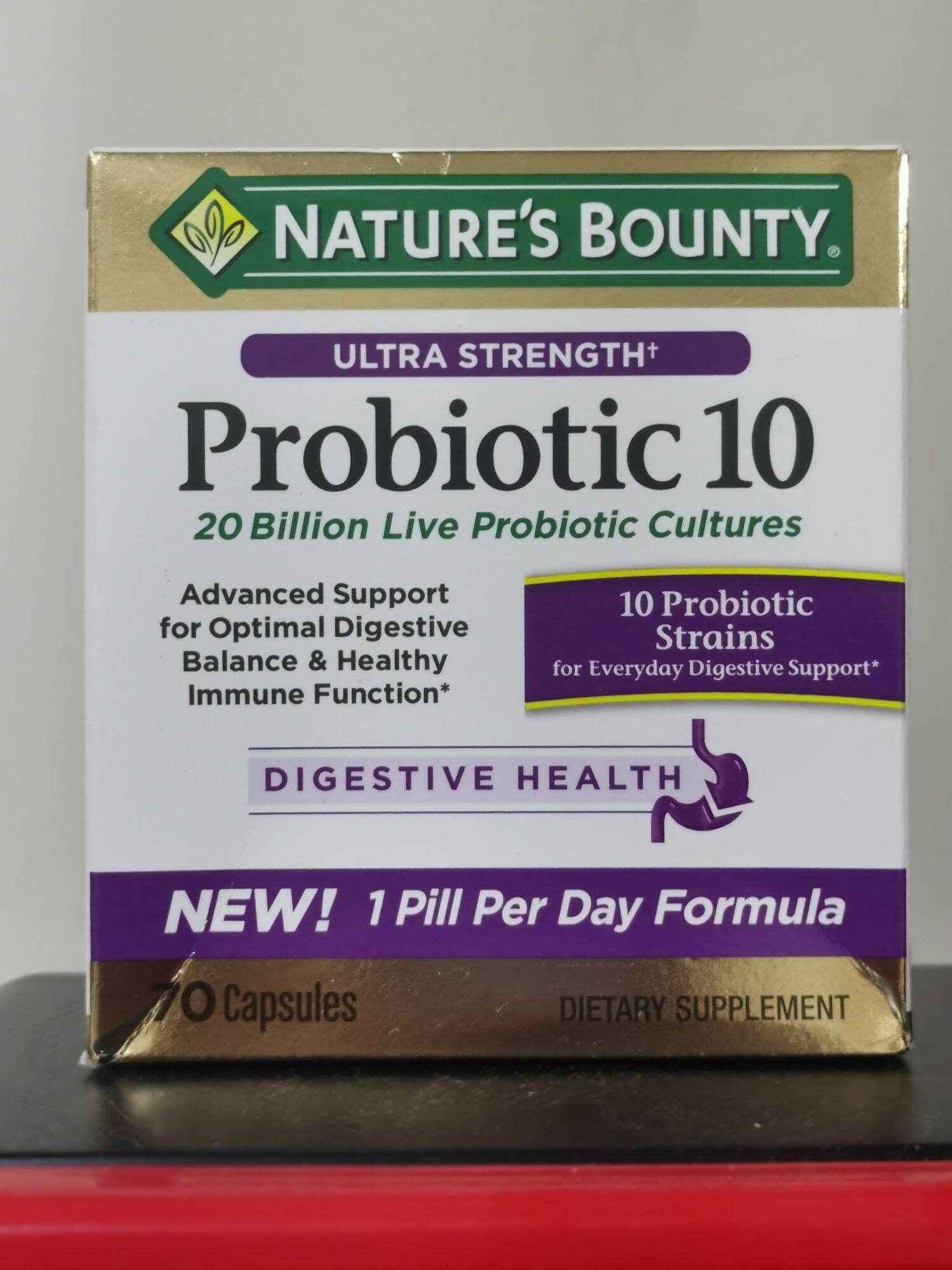 Natures Bounty Probiotic 10 ultra Strength 70 capsule digestive health ...