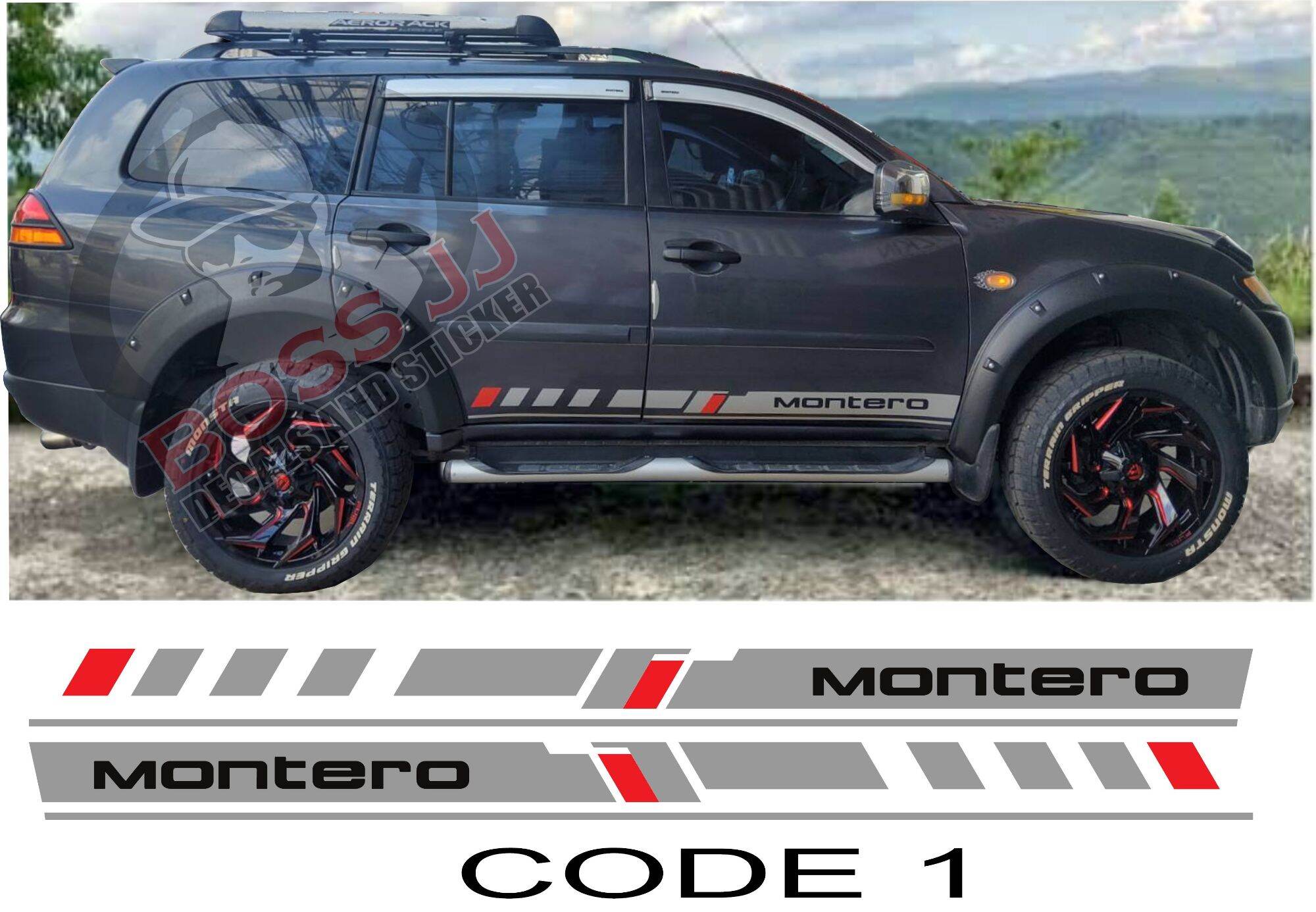 mitsubishi montero car sticker decals | Lazada PH