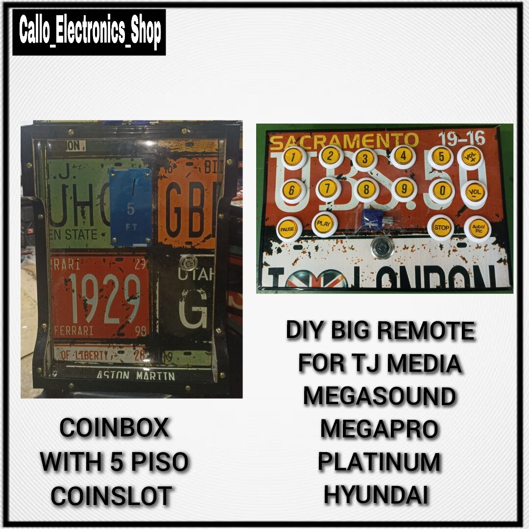 Videoke Big Remote With Coinbox 5 PISO Coinslot(Compatible To ALL ...
