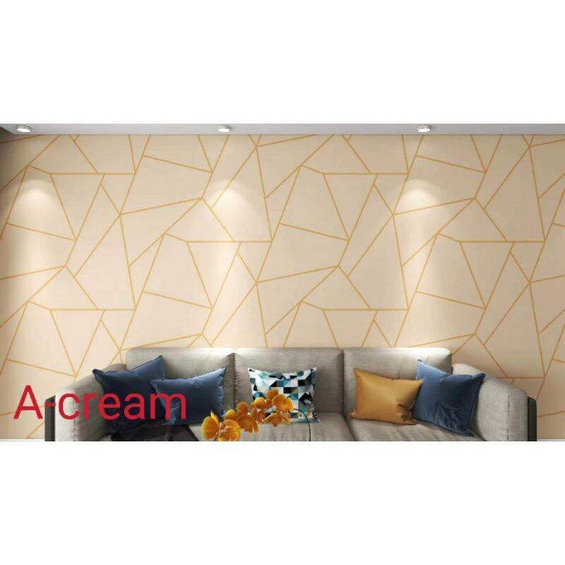 10meterd by 45cm PVC waterproof self adhesive abstract geometric lining ...