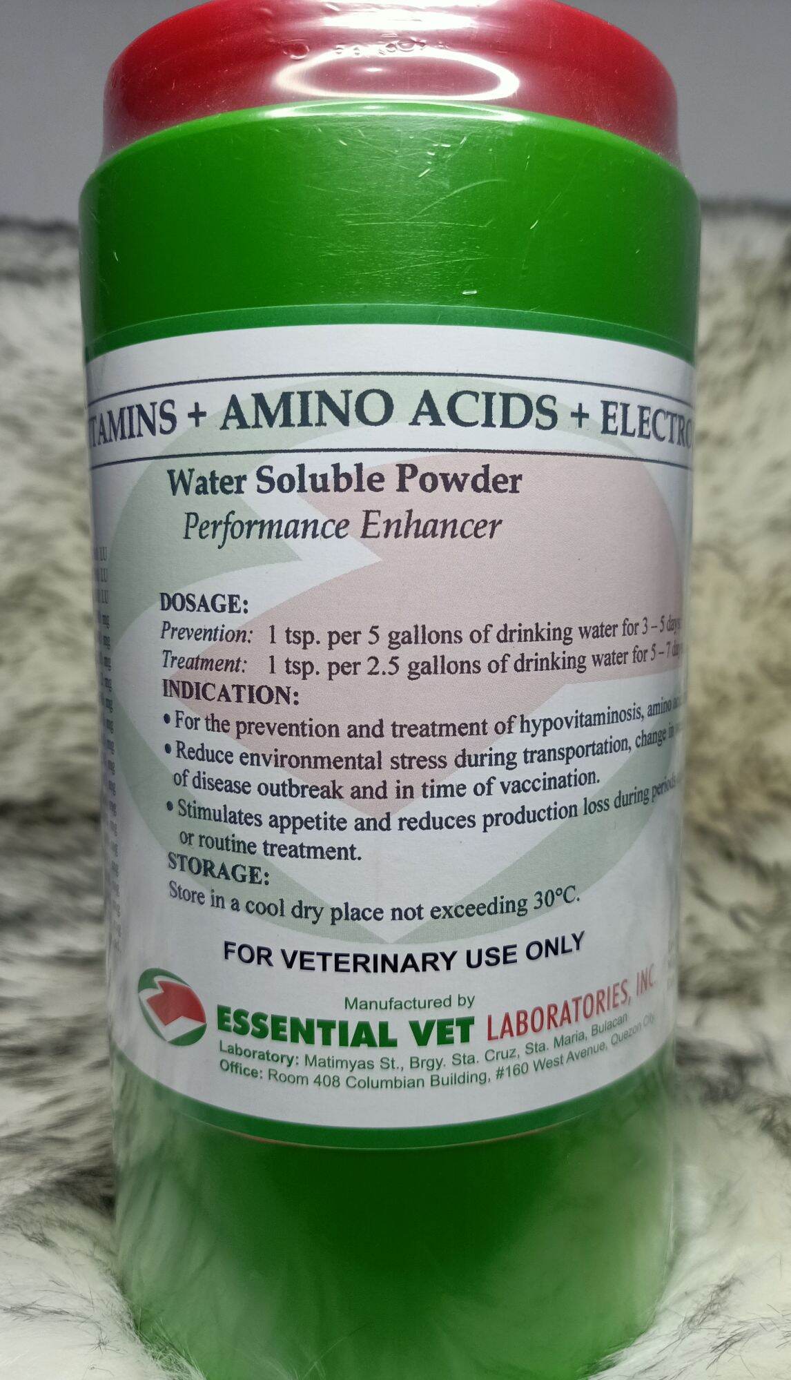 MULTIVITAMIN + AMINOACIDS + ELECTROLYTES (ESSENTIAL VET LABORATORIES ...