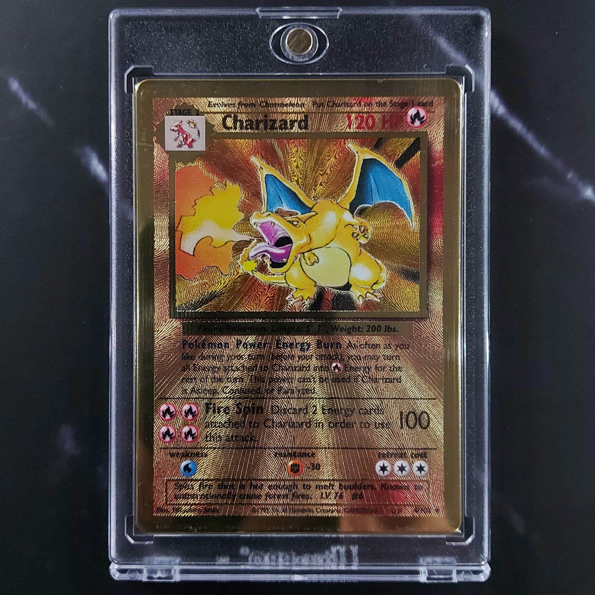 Pokemon TCG Gold Metal Charizard (Celebrations Ultra Premium Collection ...