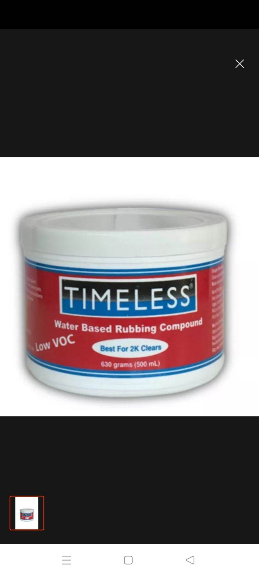 Timeless Waterbased Rubbing Compound 500ml | Lazada PH