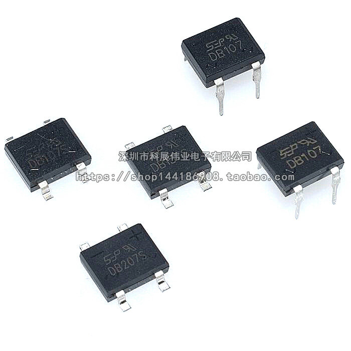 Rectifier Bridge Diode DB107S/DB157S/DB207S 4-Pin Axial Lead Rectifier ...