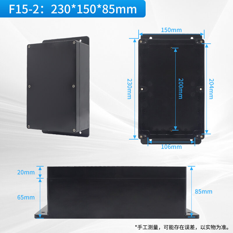 Black Waterproof Junction Box Original M Plastic Terminal Box ABS ...