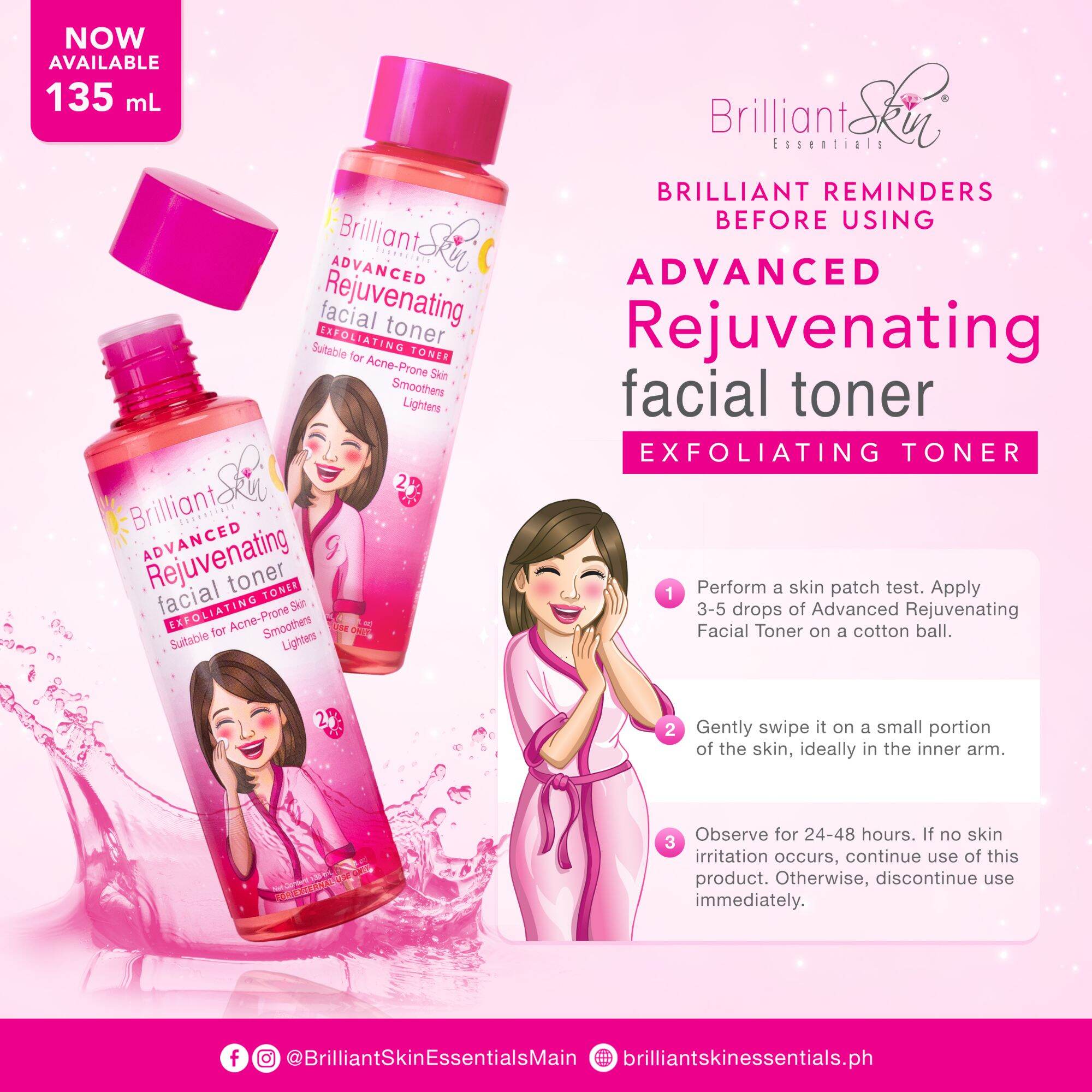 Brilliant Skin Essentials Advanced Rejuvenating Facial Toner 135ml